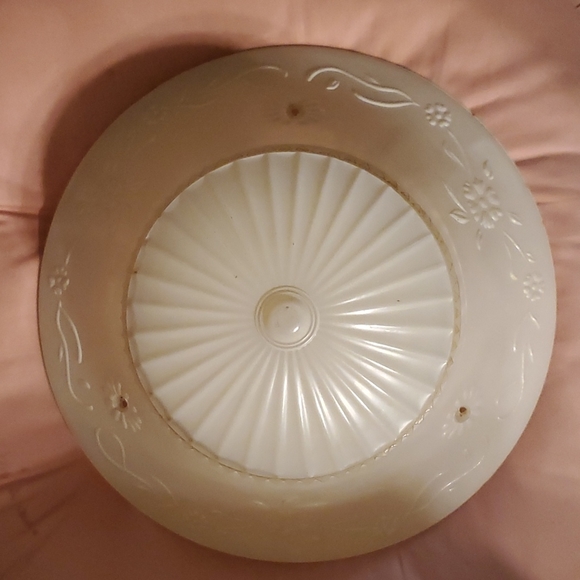 Antique | Accents | Antique Art Deco Ceiling Three Chain Light Cover ...